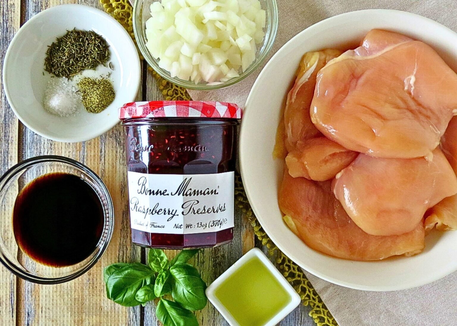 Raspberry Balsamic Glazed Chicken Recipe