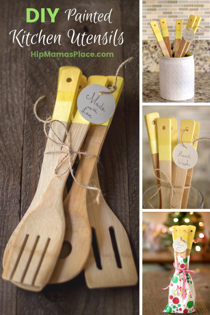 DIY Holiday Gift Idea: Painted Kitchen Utensils | Hip Mama's