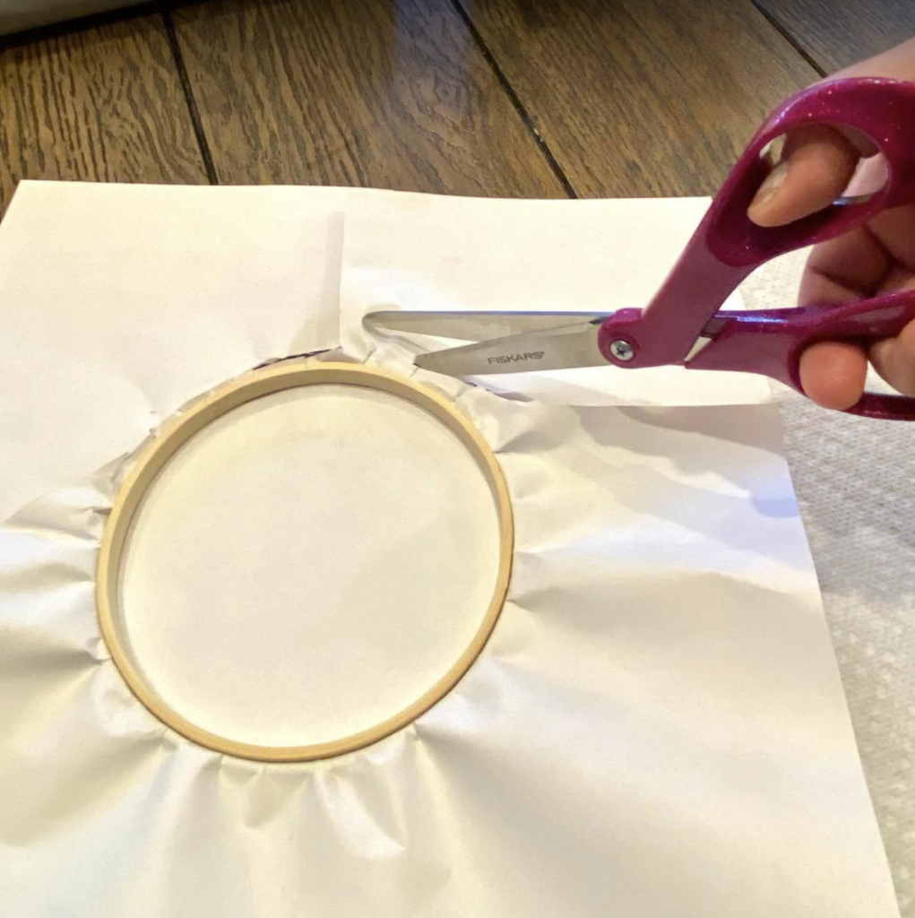 DIY Embroidery Hoop Paper Ornament - Hip Mama's Place