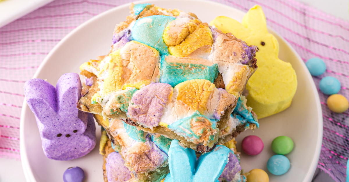 Easter Peeps Blondies Recipe - Hip Mama's Place