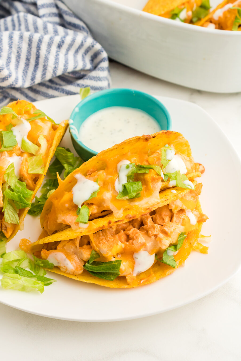 Easy & Delicious Buffalo Chicken Tacos - Hip Mama's Place